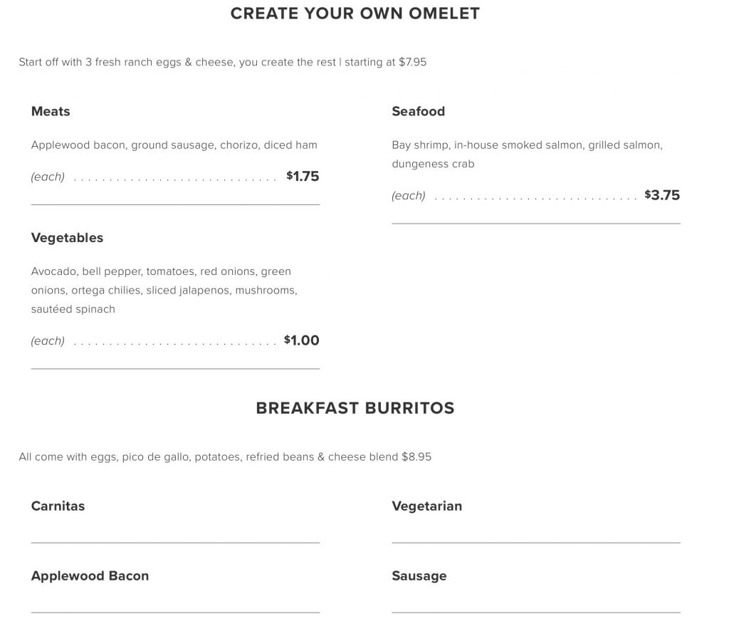 The Black Marlin Menu | OC Restaurant Guides