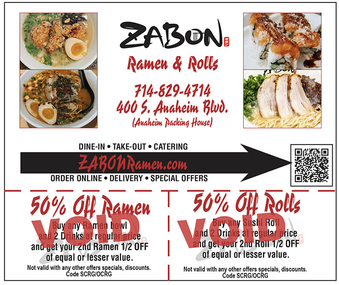 Zabon Ramen & Rolls | OC Restaurant Guides
