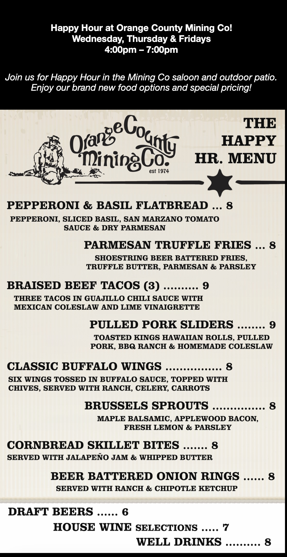 Orange County Mining Co | OC Restaurant Guides